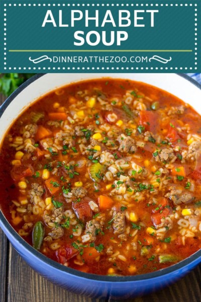 Alphabet Soup - Dinner at the Zoo