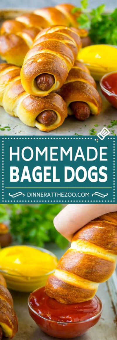 Bagel Dogs Recipe - Dinner at the Zoo