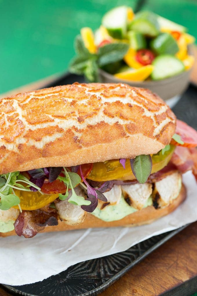 Chicken Club Sandwich - Dinner at the Zoo