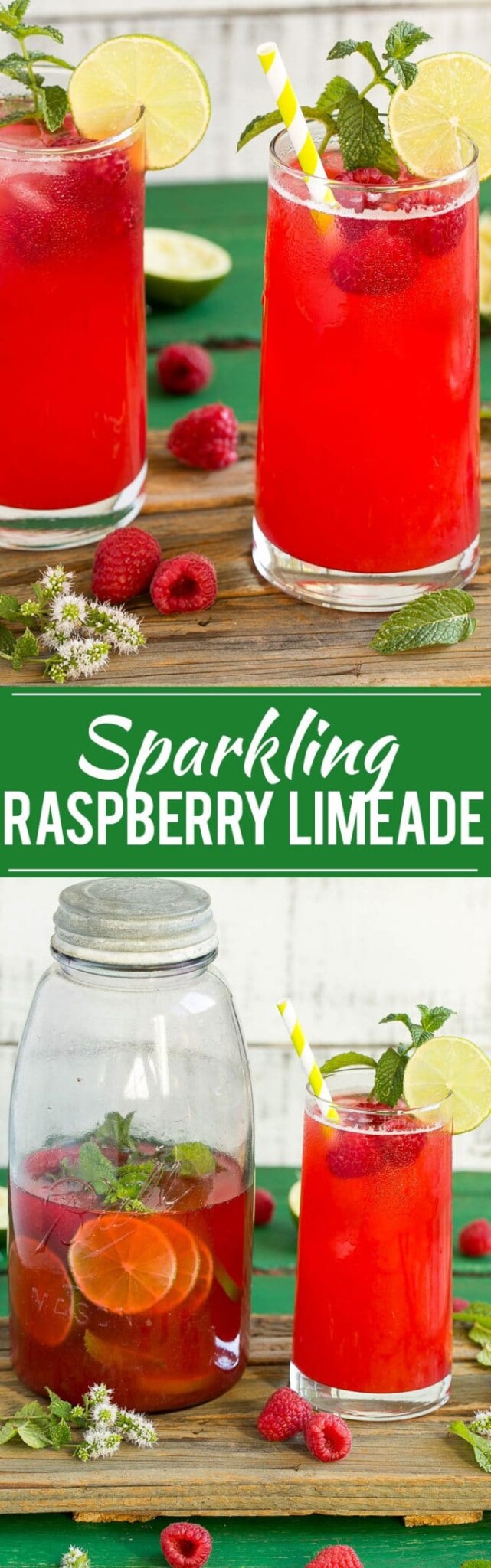 Sparkling Raspberry Limeade - Dinner at the Zoo