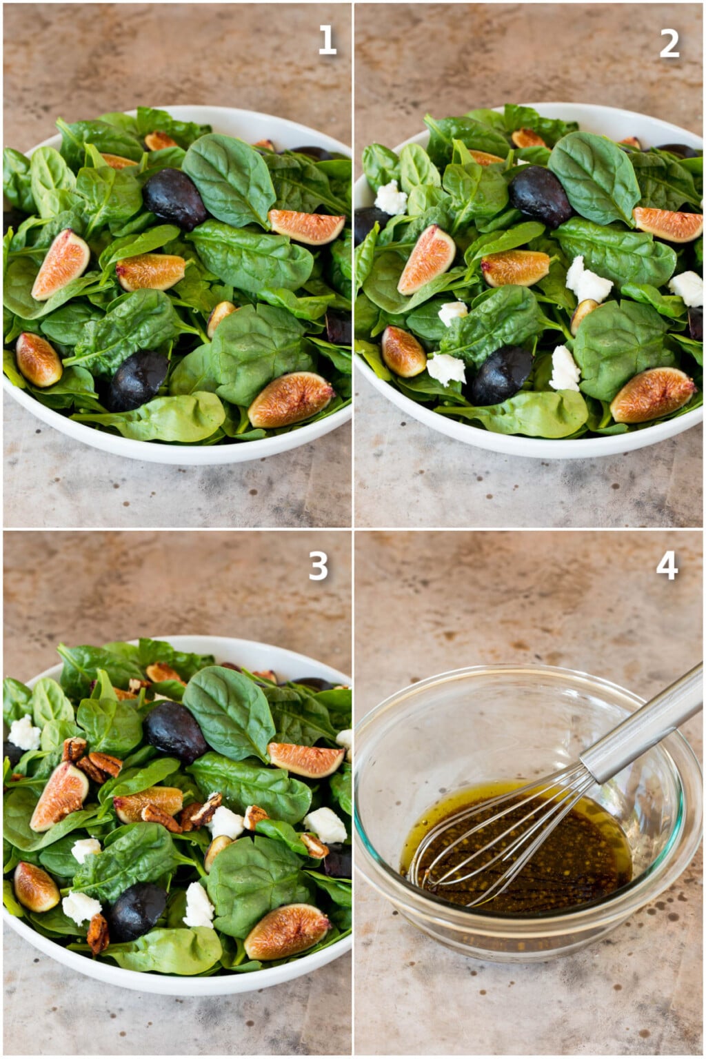 Fig Salad with Spinach - Dinner at the Zoo