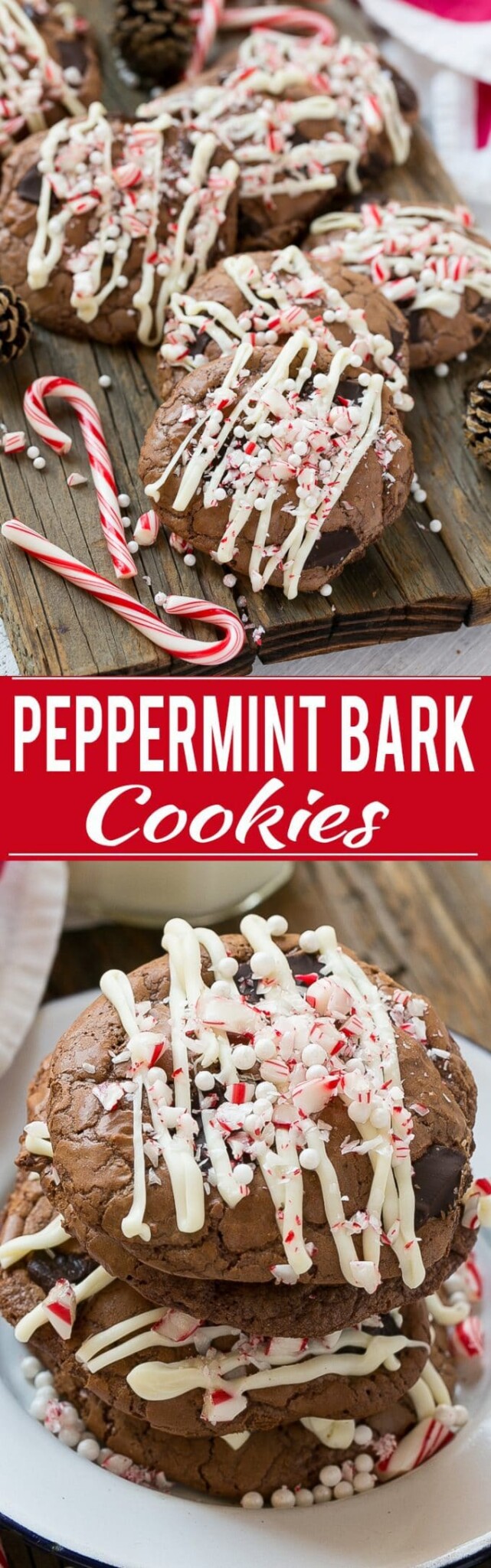 Peppermint Bark Cookies - Dinner at the Zoo