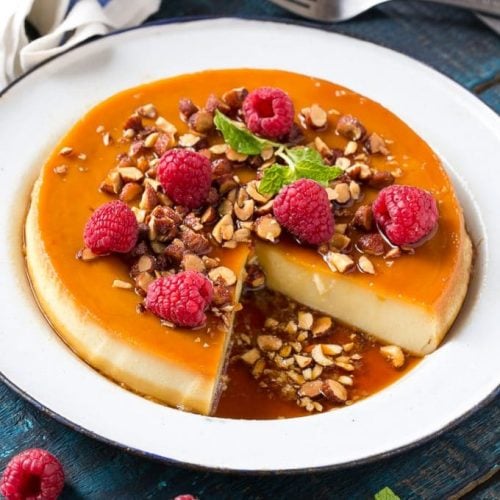 Vanilla Almond Flan - Dinner at the Zoo