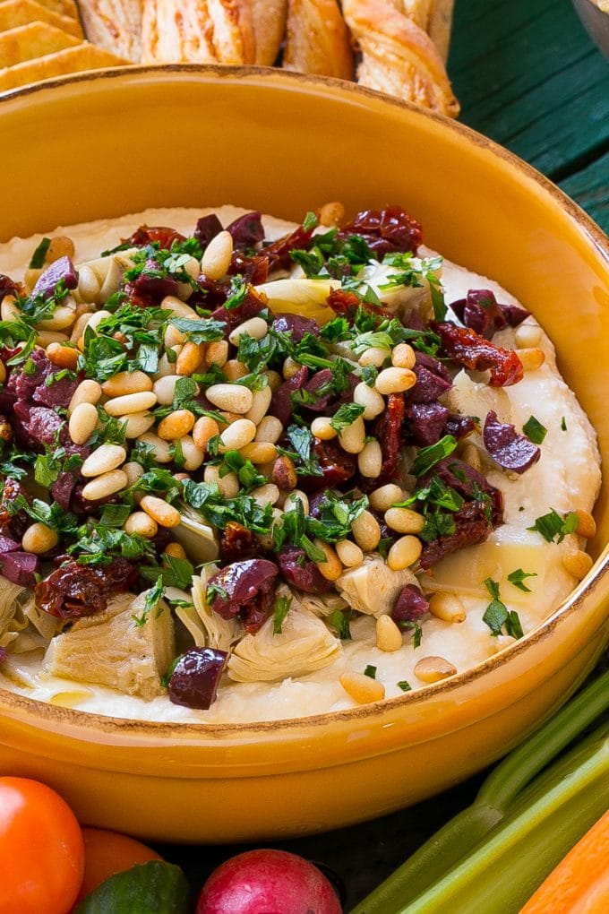 Mediterranean Layered Dip - Dinner at the Zoo