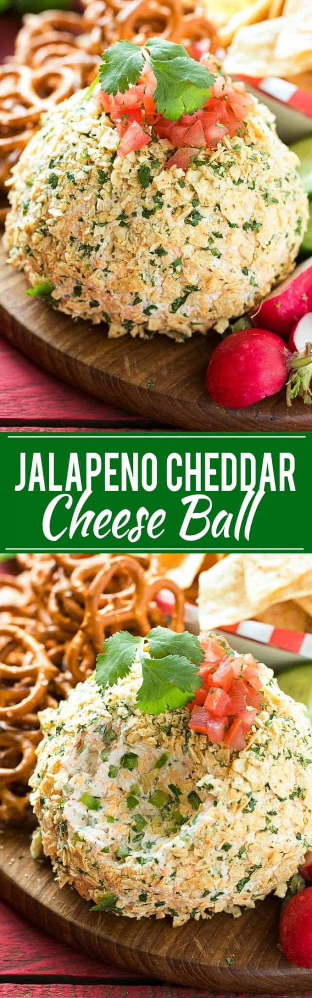 Jalapeno Cheddar Cheese Ball - Dinner at the Zoo