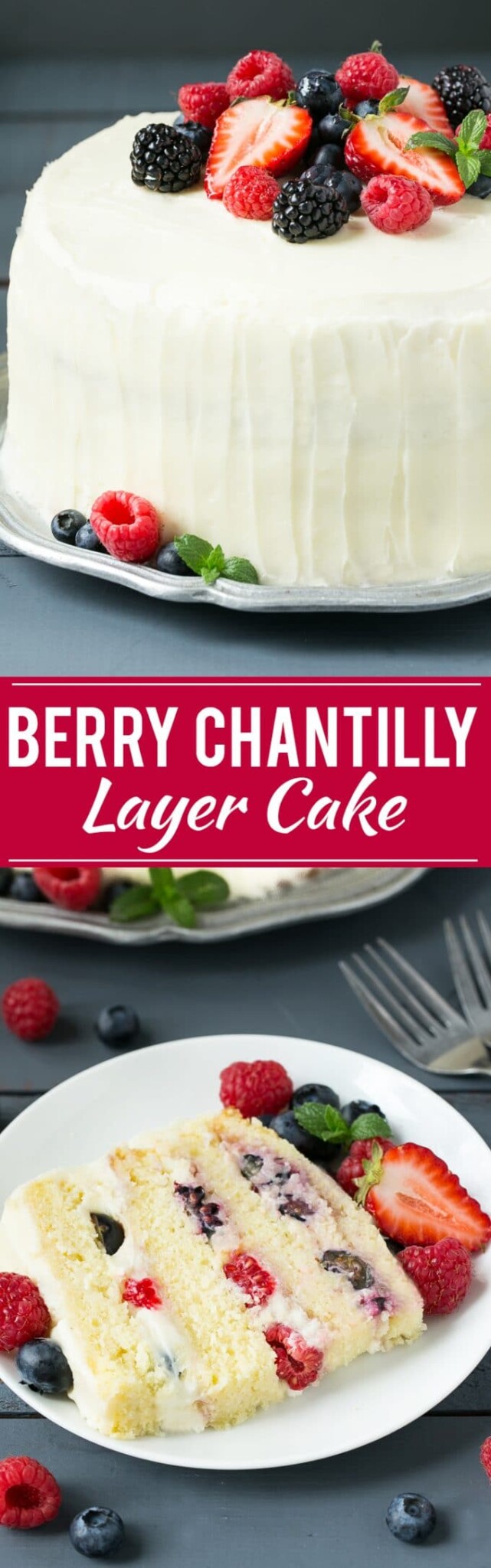 Berry Chantilly Cake - Dinner at the Zoo