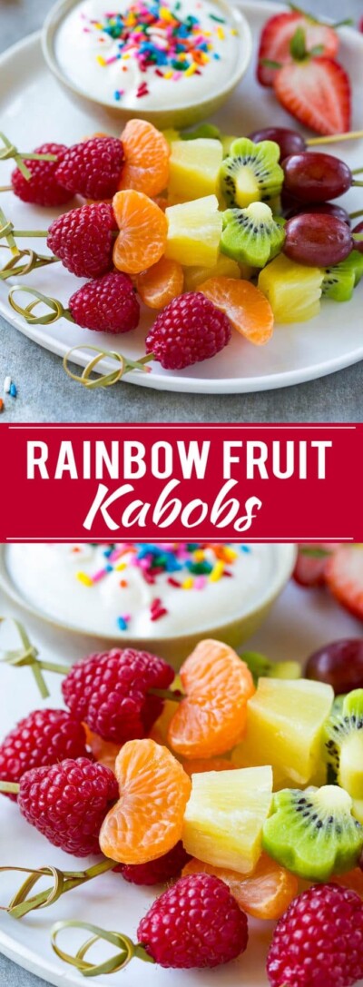 Fruit Kabobs - Dinner at the Zoo