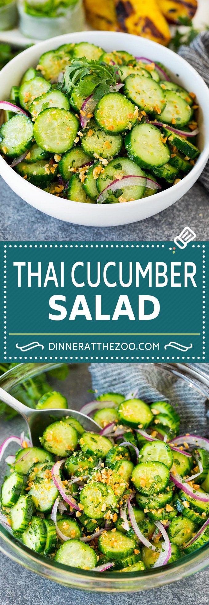 Thai Cucumber Salad - Dinner at the Zoo