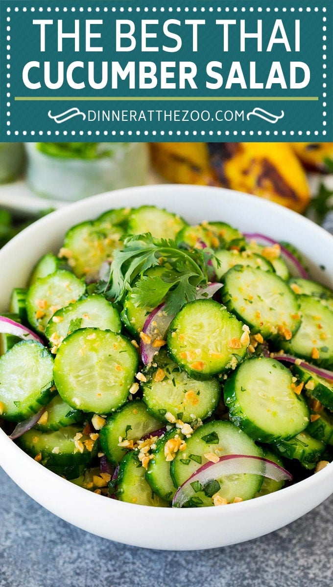 Thai Cucumber Salad - Dinner at the Zoo