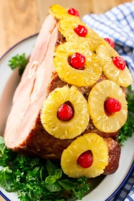 Ham with Pineapple and Cherries - Dinner at the Zoo