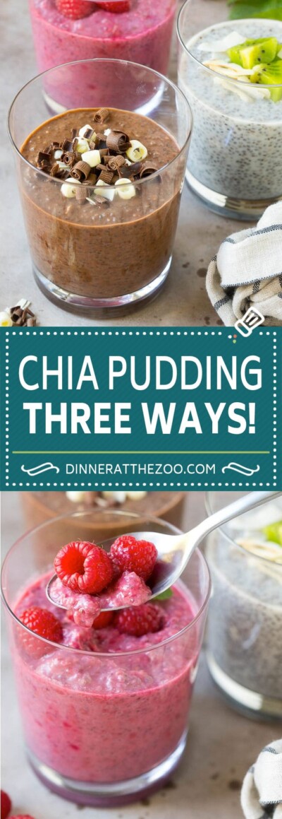 Chia Pudding 3 Ways - Dinner at the Zoo