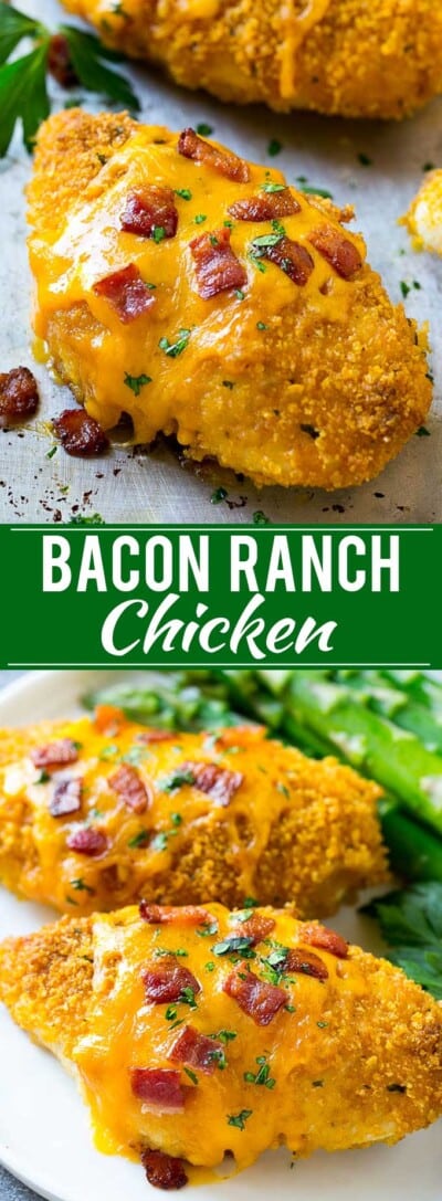 Baked Bacon Ranch Chicken - Dinner at the Zoo