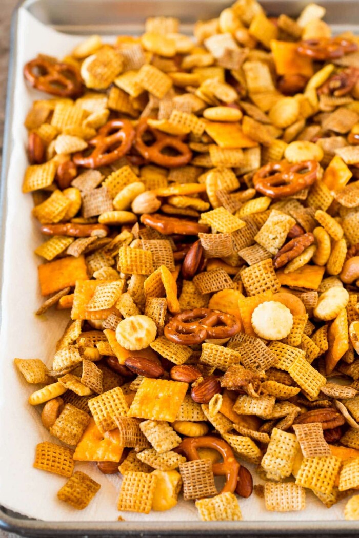 Homemade Chex Mix - Dinner at the Zoo