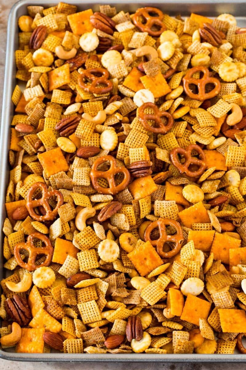 Homemade Chex Mix - Dinner at the Zoo