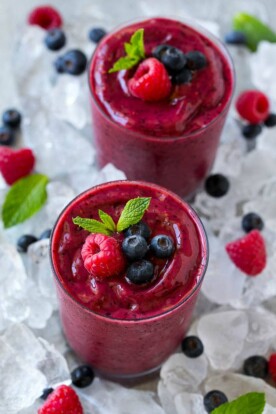 Frozen Fruit Smoothie - Dinner at the Zoo