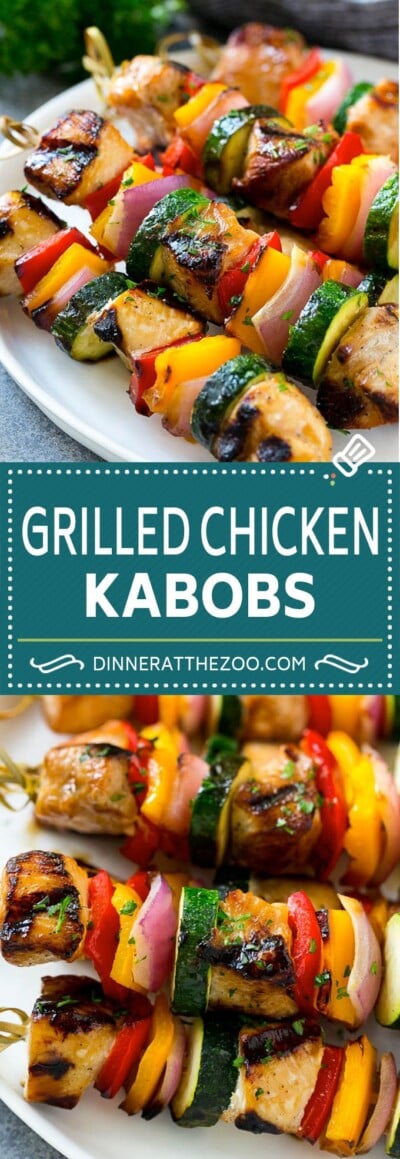 Grilled Chicken Kabobs - Dinner at the Zoo