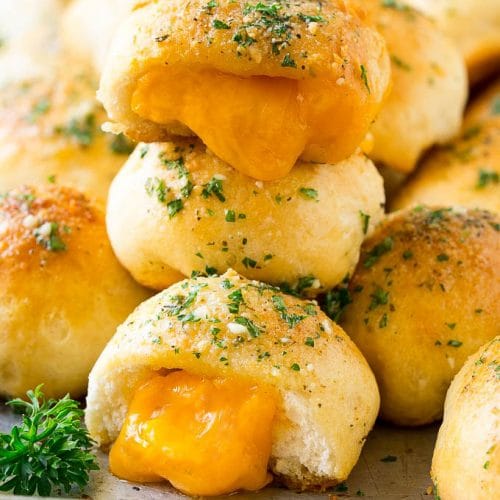 Cheese Bombs with Garlic Butter - Dinner at the Zoo