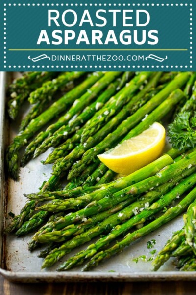 Roasted Asparagus with Garlic and Herbs - Dinner at the Zoo