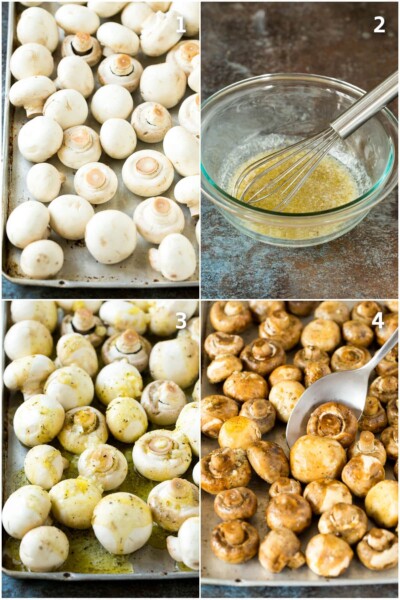 Roasted Mushrooms in Garlic Butter - Dinner at the Zoo