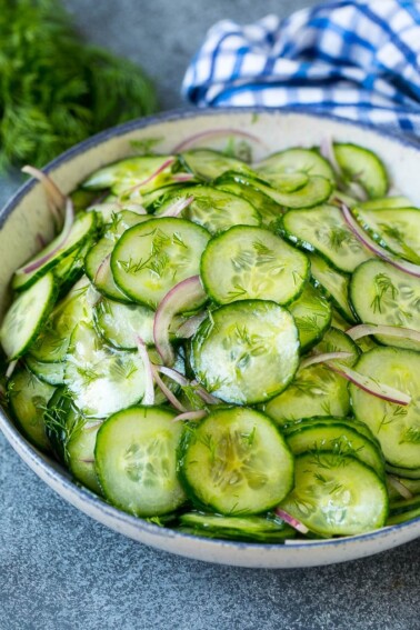 Cucumber Salad - Dinner at the Zoo