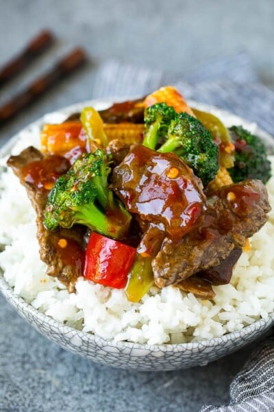 Hunan Beef - Dinner at the Zoo