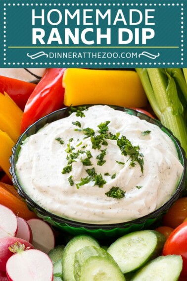 Homemade Ranch Dip - Dinner at the Zoo