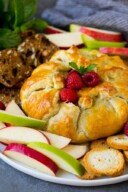 Baked Brie with Raspberries and Pecans - Dinner at the Zoo
