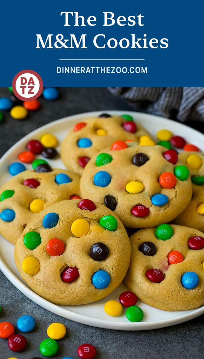 M&M Cookies - Dinner at the Zoo