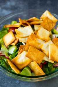Fattoush Salad - Dinner at the Zoo