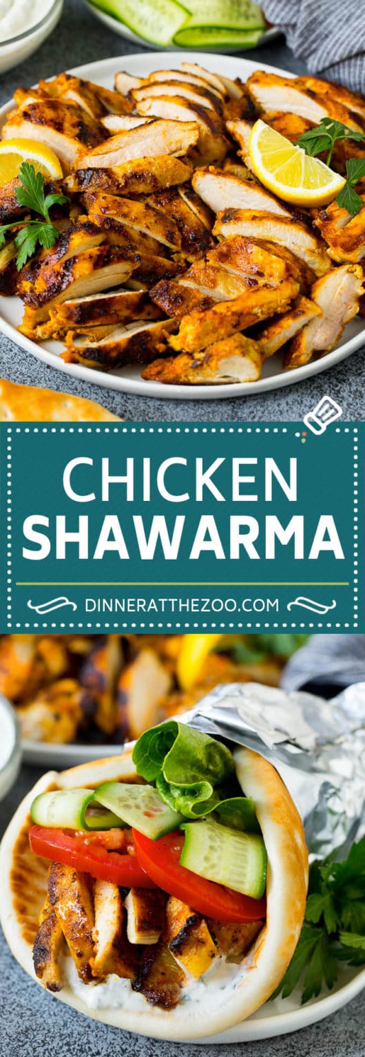 Chicken Shawarma (Grilled or Baked) - Dinner at the Zoo