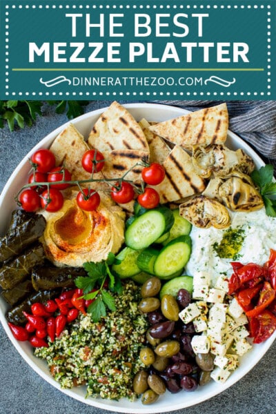 Mediterranean Mezze Platter - Dinner at the Zoo