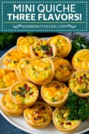 Mini Quiche Recipe (3 Flavors!) - Dinner at the Zoo