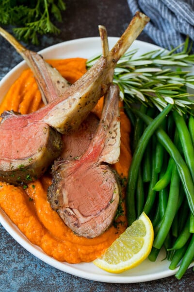 Rack of Lamb with Garlic and Rosemary - Dinner at the Zoo