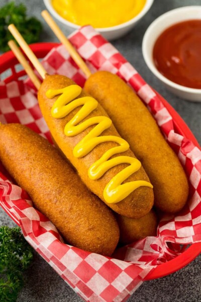 Corn Dogs Recipe - Dinner at the Zoo
