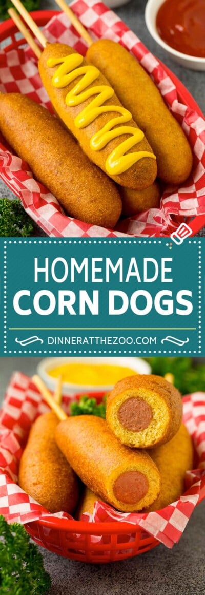 Corn Dogs Recipe - Dinner at the Zoo