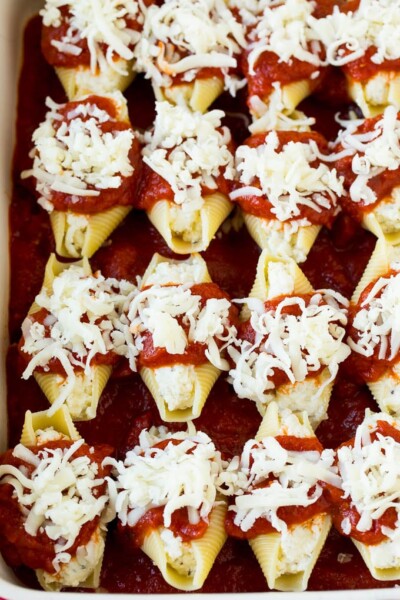 Classic Stuffed Shells Recipe - Dinner at the Zoo