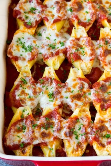 Classic Stuffed Shells Recipe - Dinner at the Zoo
