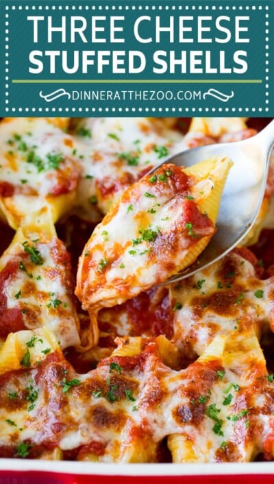Classic Stuffed Shells Recipe - Dinner at the Zoo