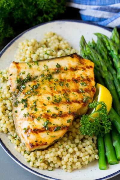 Grilled Swordfish - Dinner at the Zoo