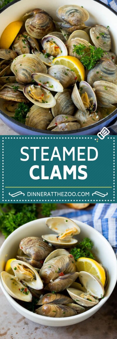 Steamed Clams in Garlic Butter - Dinner at the Zoo