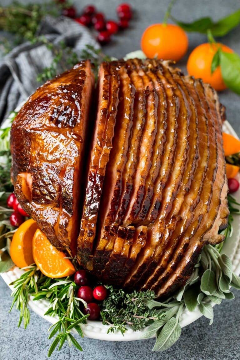 Baked Ham with Brown Sugar Glaze - Dinner at the Zoo