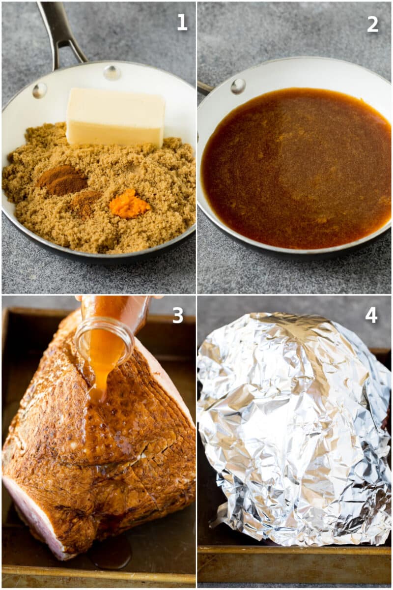 Baked Ham with Brown Sugar Glaze - Dinner at the Zoo