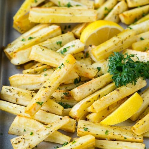 Roasted Parsnips - Dinner at the Zoo