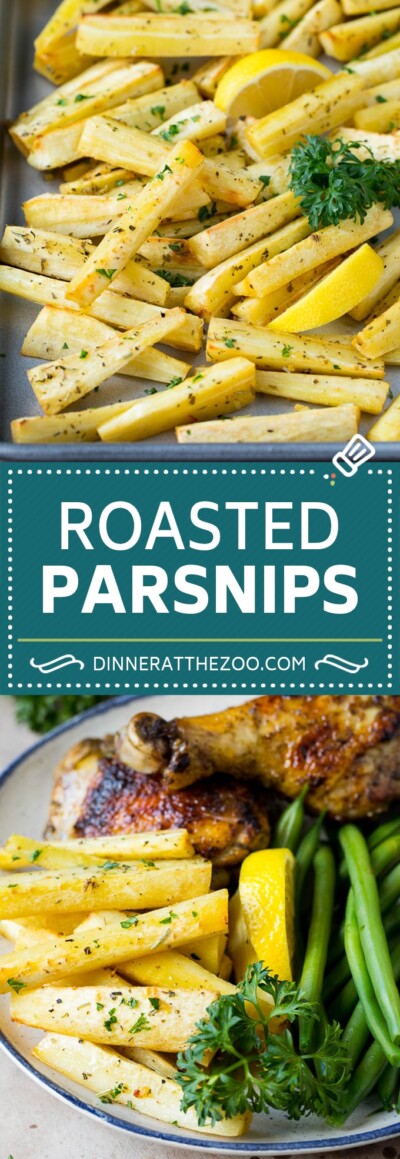 Roasted Parsnips - Dinner at the Zoo