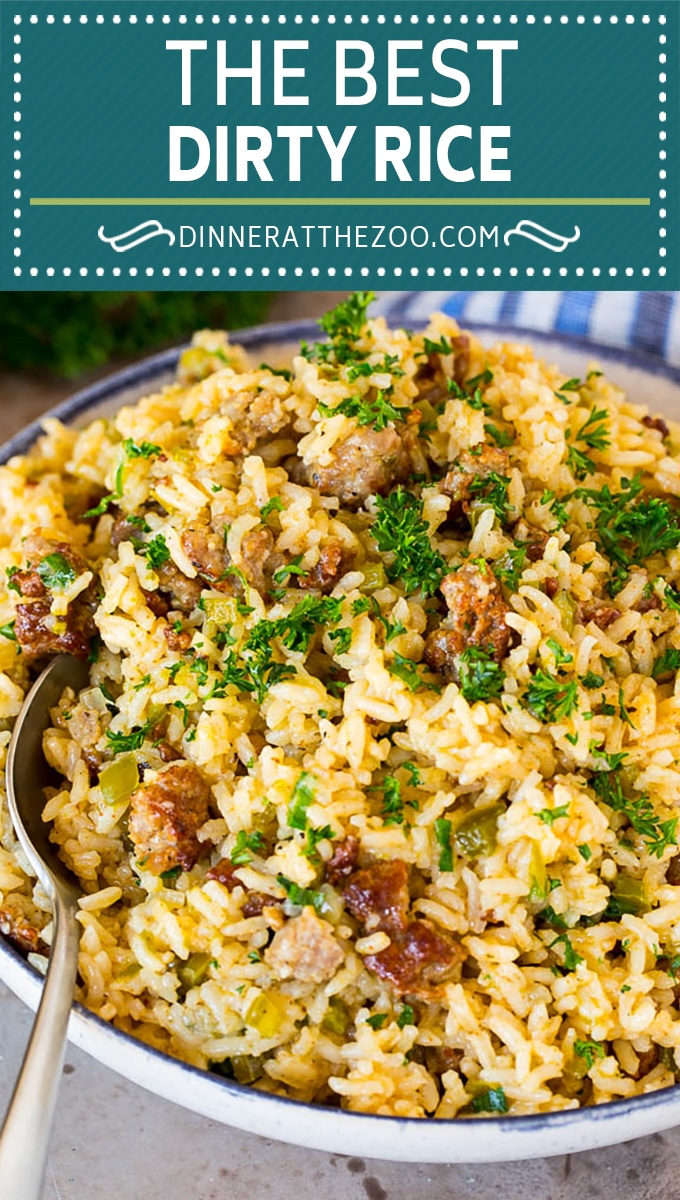 Dirty Rice Recipe - Dinner at the Zoo