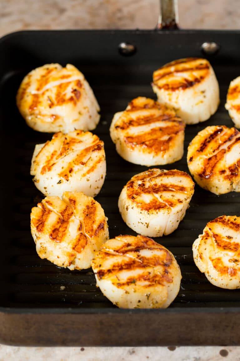 Grilled Scallops with Lemon and Herbs - Dinner at the Zoo