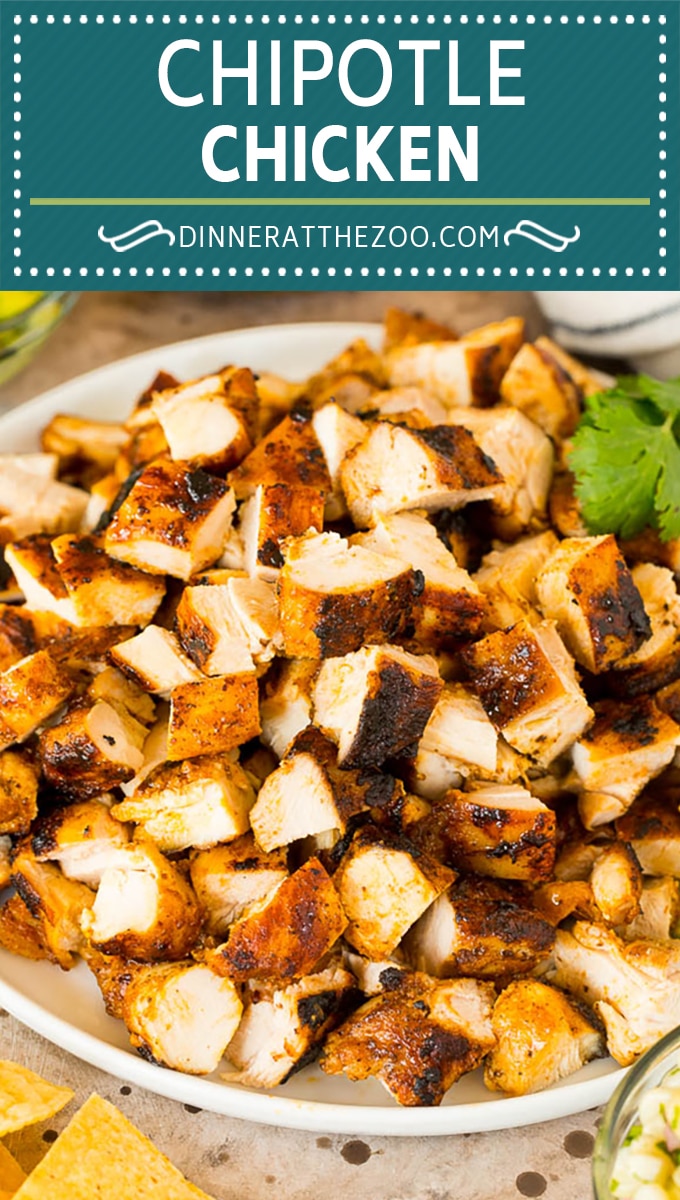 Chipotle Chicken (Copycat Recipe) - Dinner at the Zoo