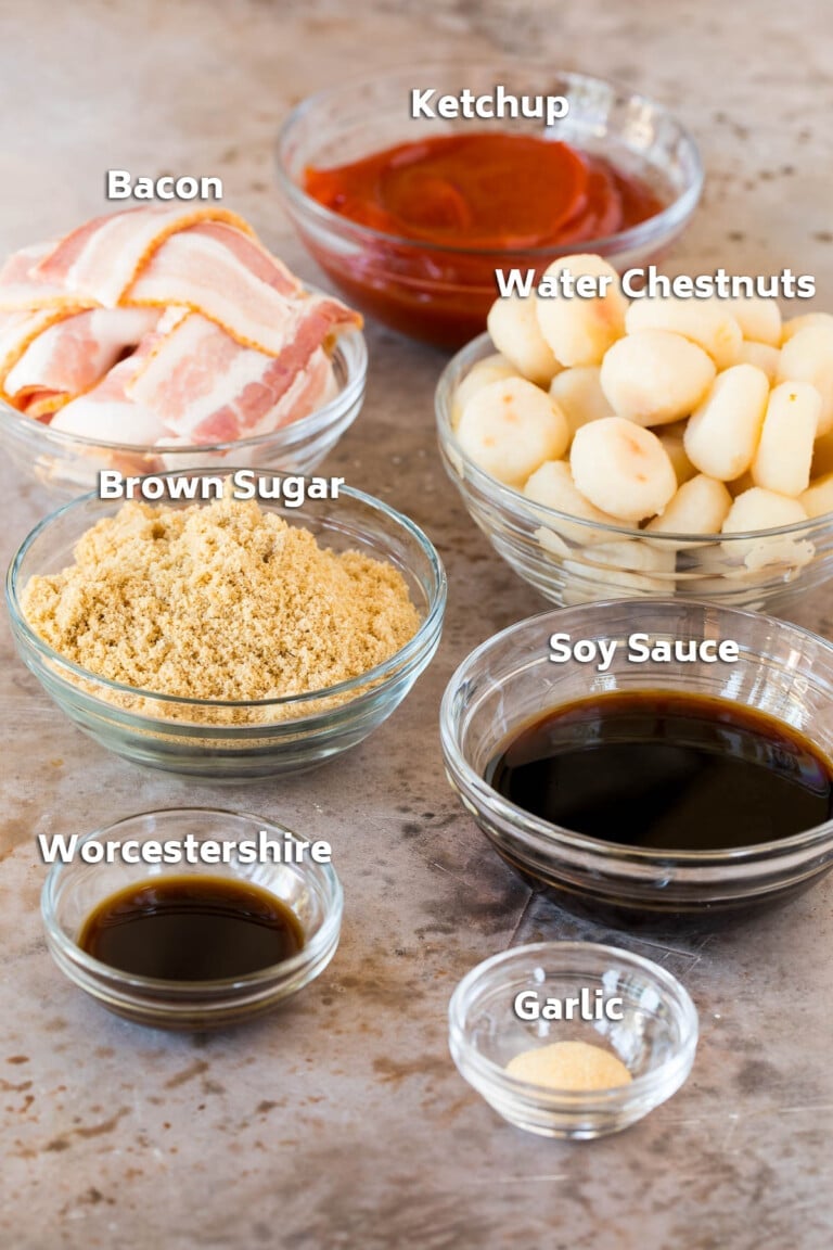 Bacon Wrapped Water Chestnuts - Dinner at the Zoo