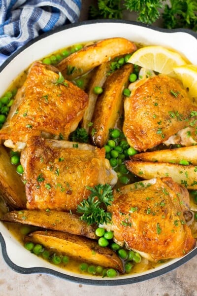 Chicken Vesuvio - Dinner at the Zoo