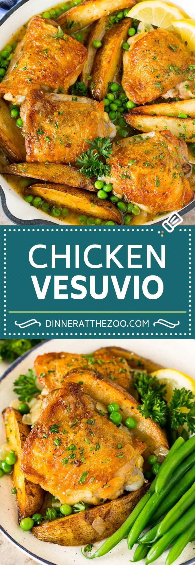 Chicken Vesuvio - Dinner at the Zoo